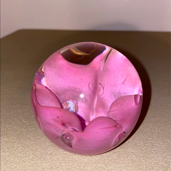 Art | Vintage Signed J Karg Glass Paperweight | Poshmark